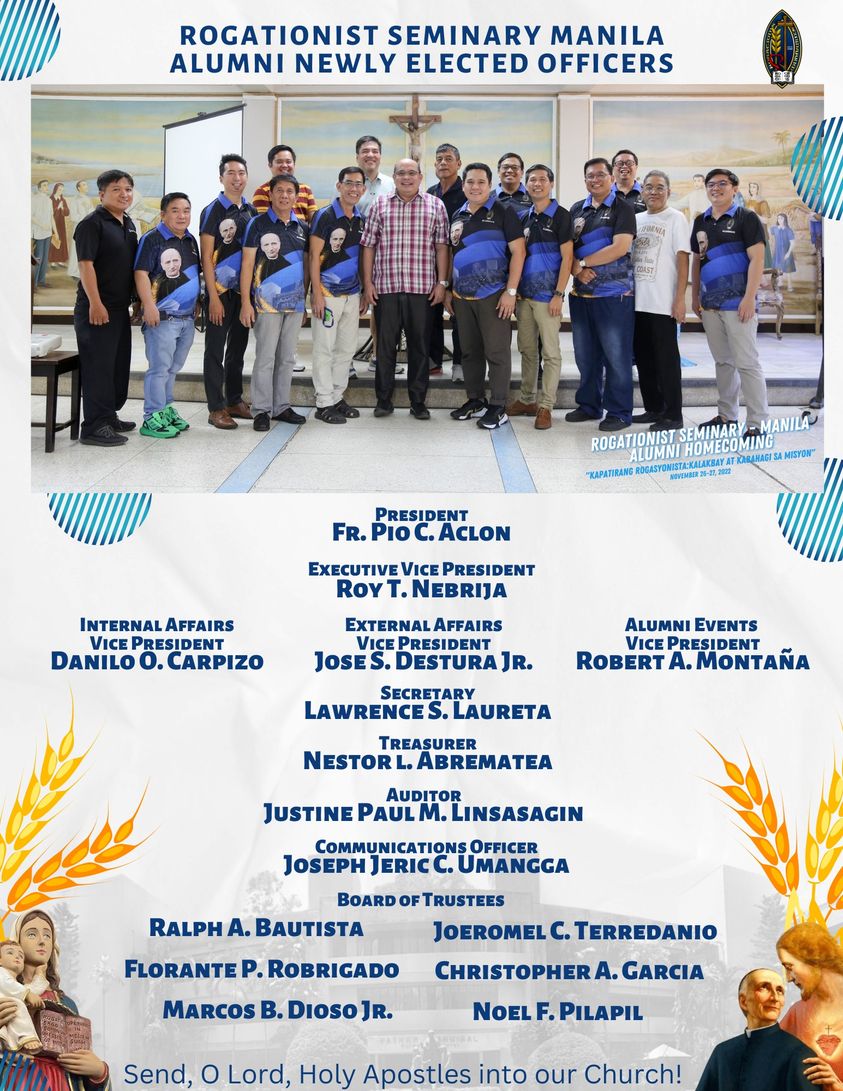 Manila: Homecoming reunion of former Rogationist seminarians ...